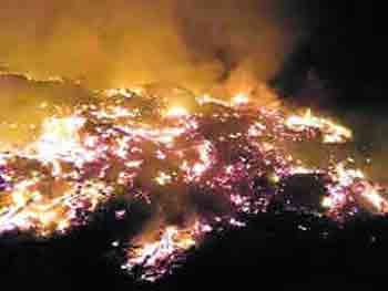 Fire breaks out in migrant workers’ colony in Una, 40 hutments gutted ...