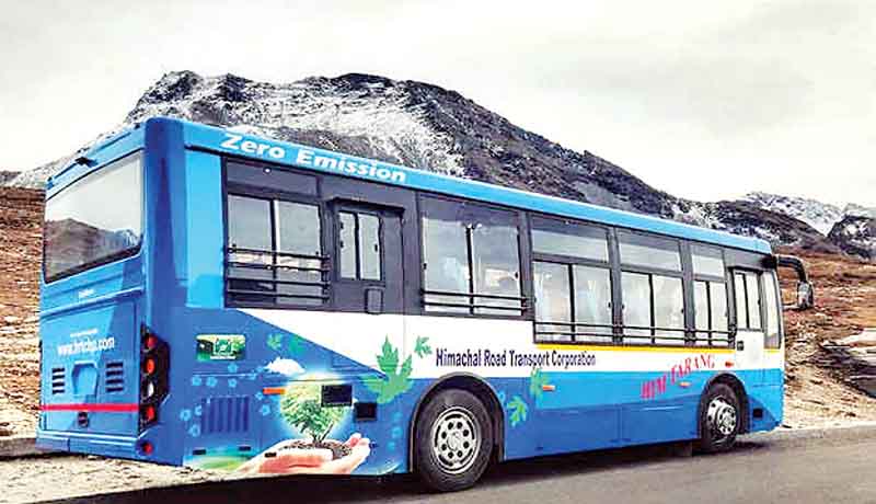 The Electric Bus Starts from Manali to Rohtang, Hire Only Rs 500 - Himtimes